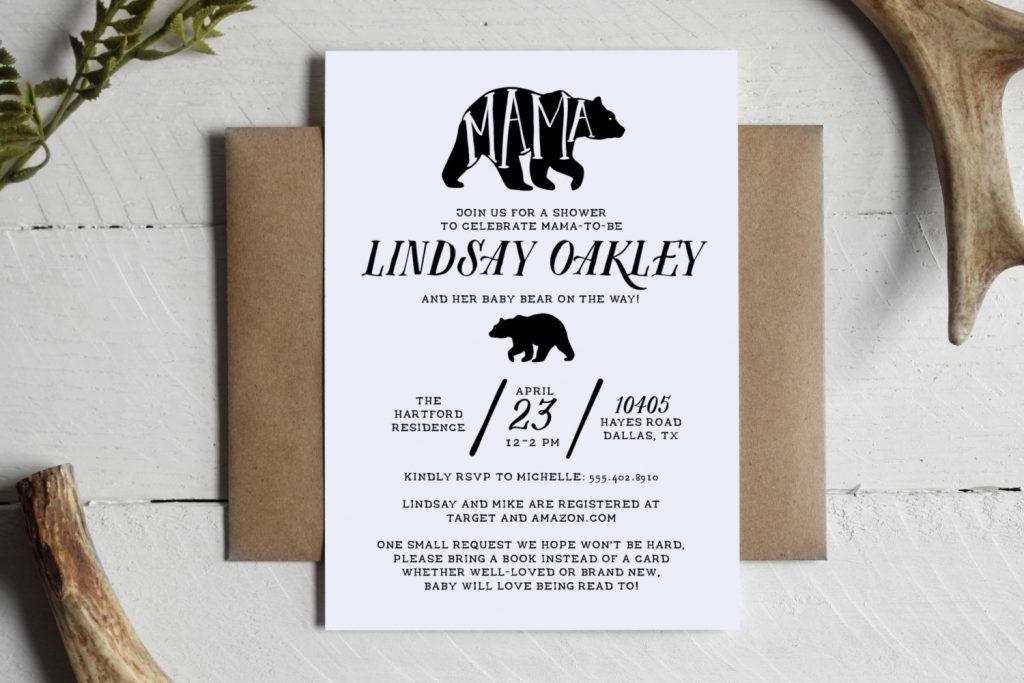 rustic baby shower invitations themes - Mom Resource