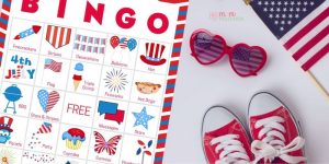 July 4th Bingo - Modern Printable Games Fun For All Ages
