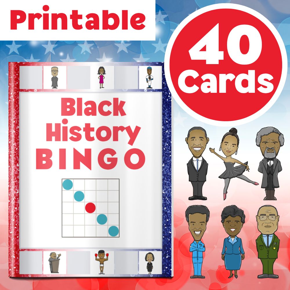 Black History bingo game - Mom Resource
