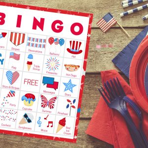 July 4th Bingo - Modern Printable Games Fun For All Ages
