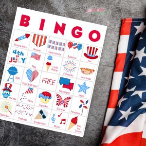 July 4th Bingo - Modern Printable Games Fun For All Ages