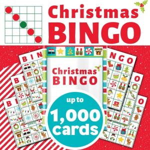 Christmas Bingo For Large Group - 1,000 Printable Bingo Cards