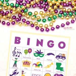 Mardi Gras Party Games - Fun Printable Game For Up To 200
