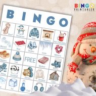 Winter Bingo Printable - 200 Game Cards - Easy Print & Play