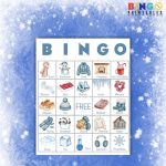 Winter Bingo Printable - 200 Game Cards - Easy Print & Play