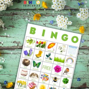 Spring Bingo Printable – 200 Game Cards - Easy Print & Play